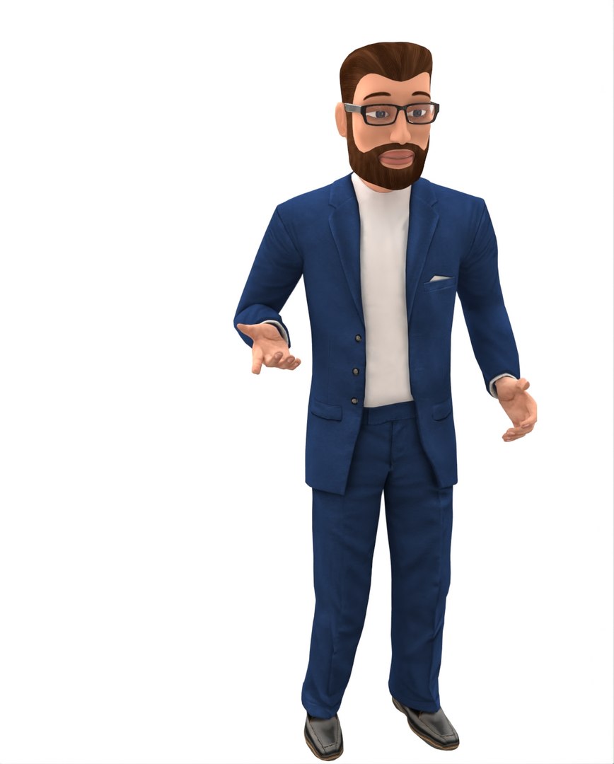 Character Speaker Dictor 3D Model - TurboSquid 1596022