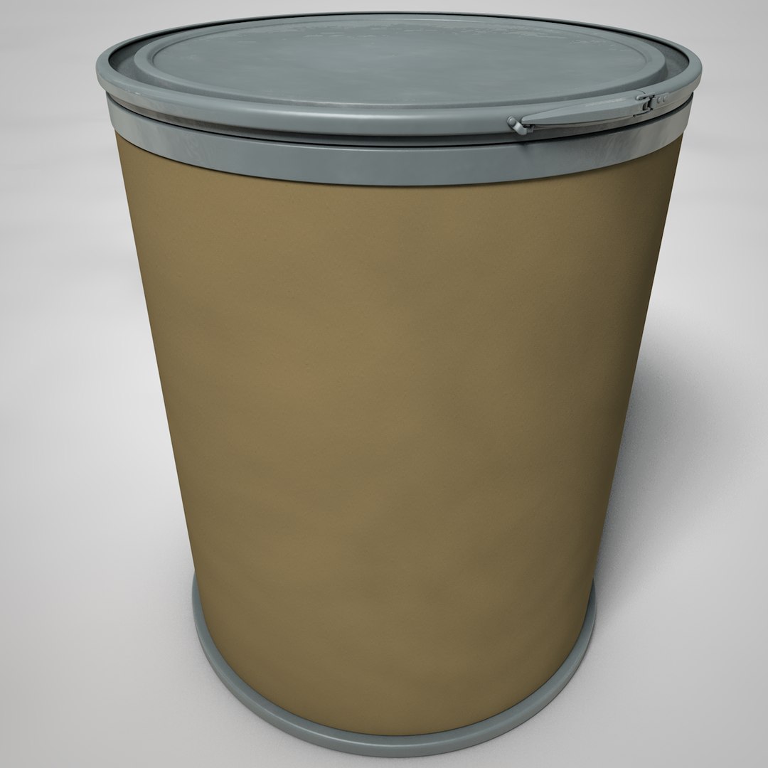 3D Model Cardboard Drum - TurboSquid 1156085