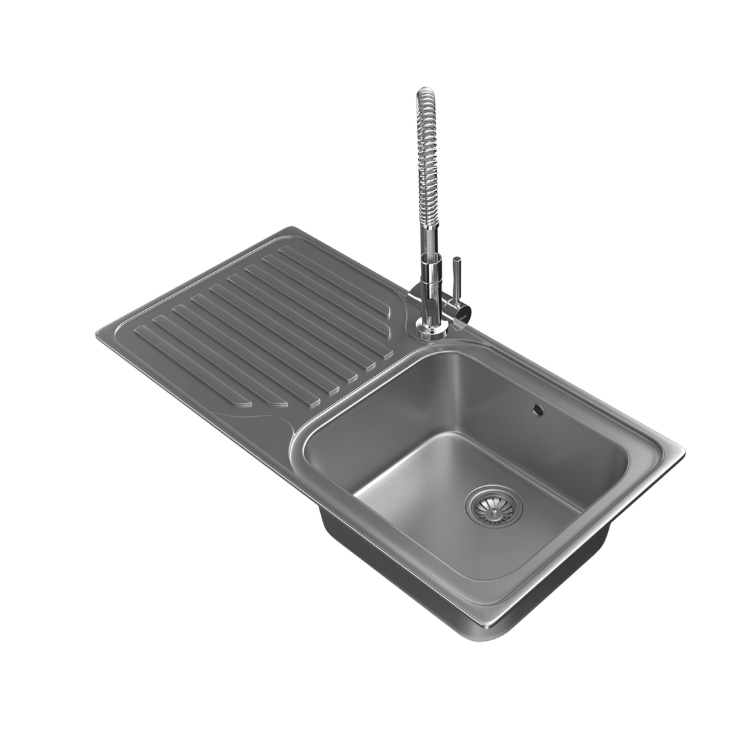 3D Sink Teka Classic Max with Maestro My1 Faucet - TurboSquid 2174763
