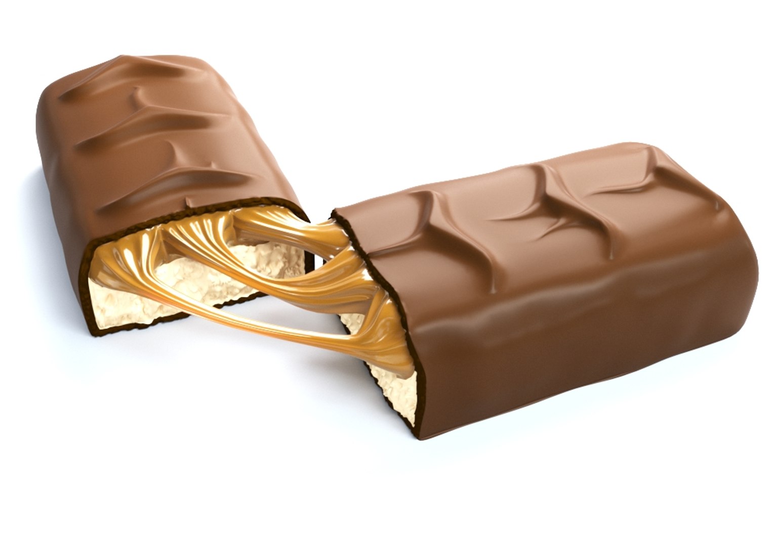 Snickers Chocolate Bar Broken Model - TurboSquid 1412647