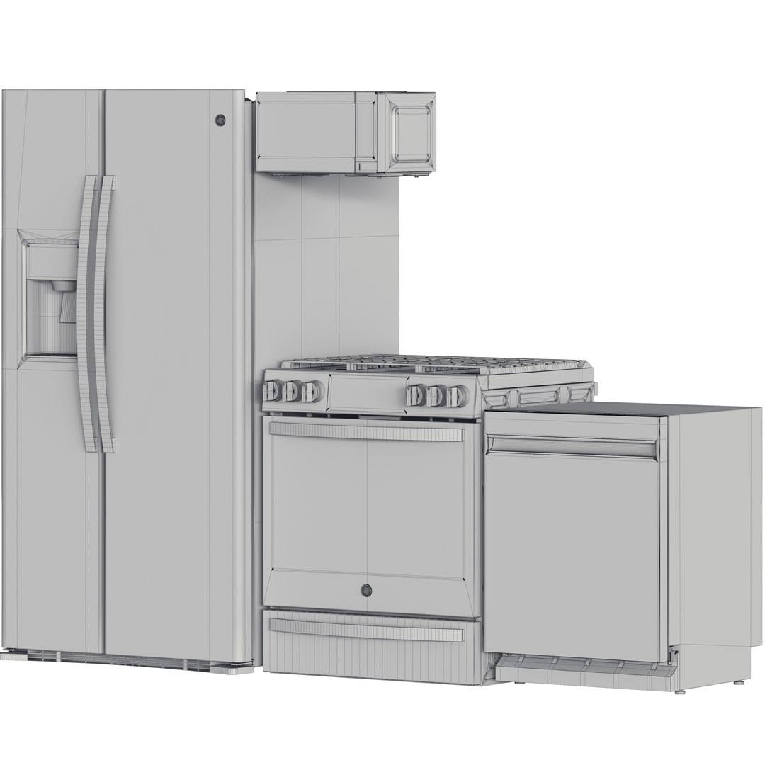 3D Model GE Appliance Collection 05 - TurboSquid 2088393