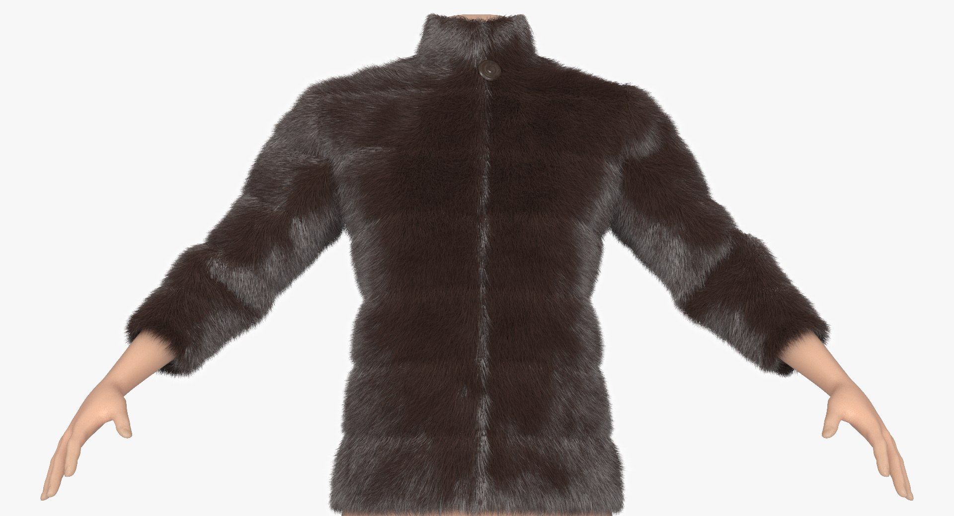 3d Fur Clothing Mannequin Model