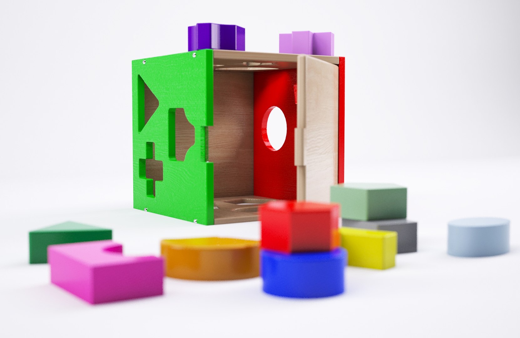 Baby Educational Cubes 3D Model - TurboSquid 2072397