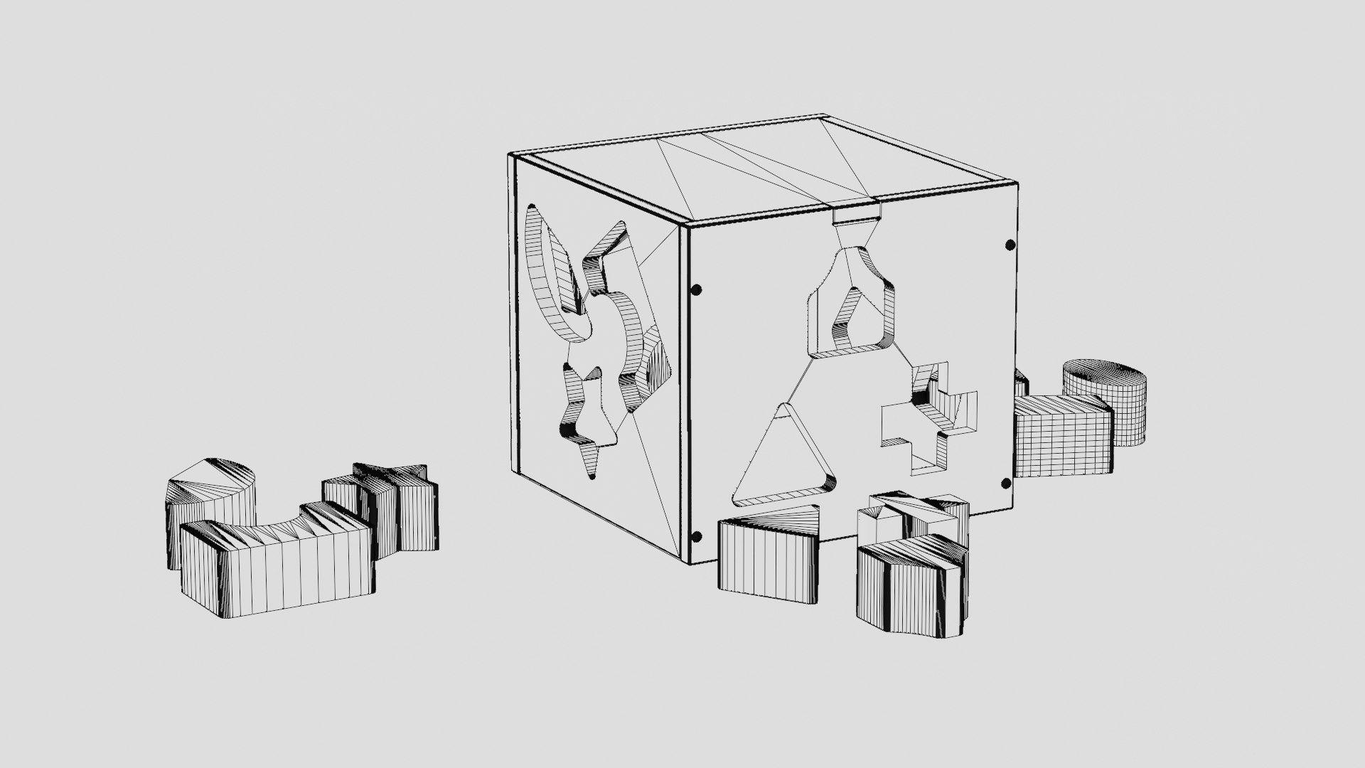 Baby Educational Cubes 3D Model - TurboSquid 2072397