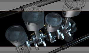 3d engine table v12 model