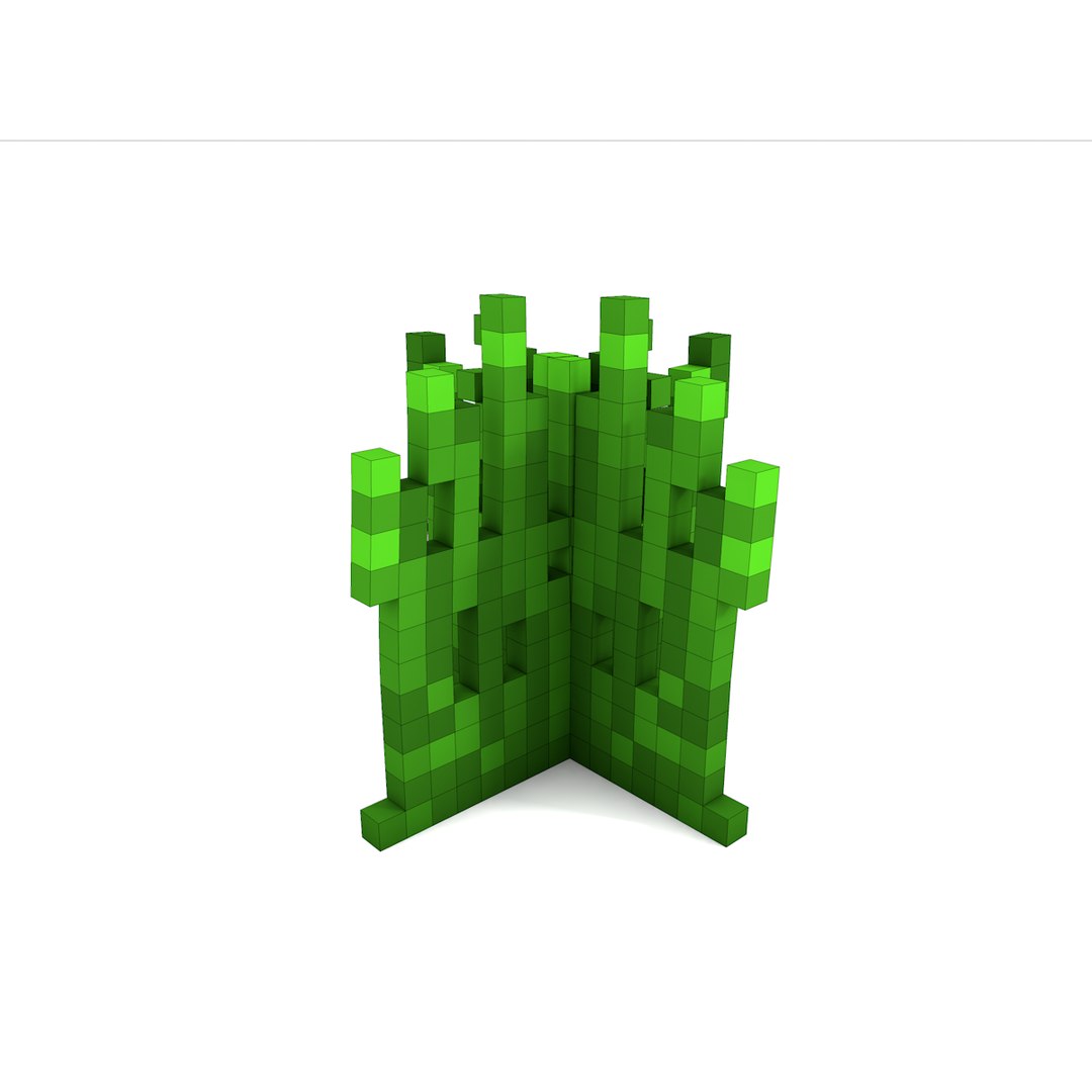 Grass Minecraft Dynamic 3D Model - TurboSquid 1160169