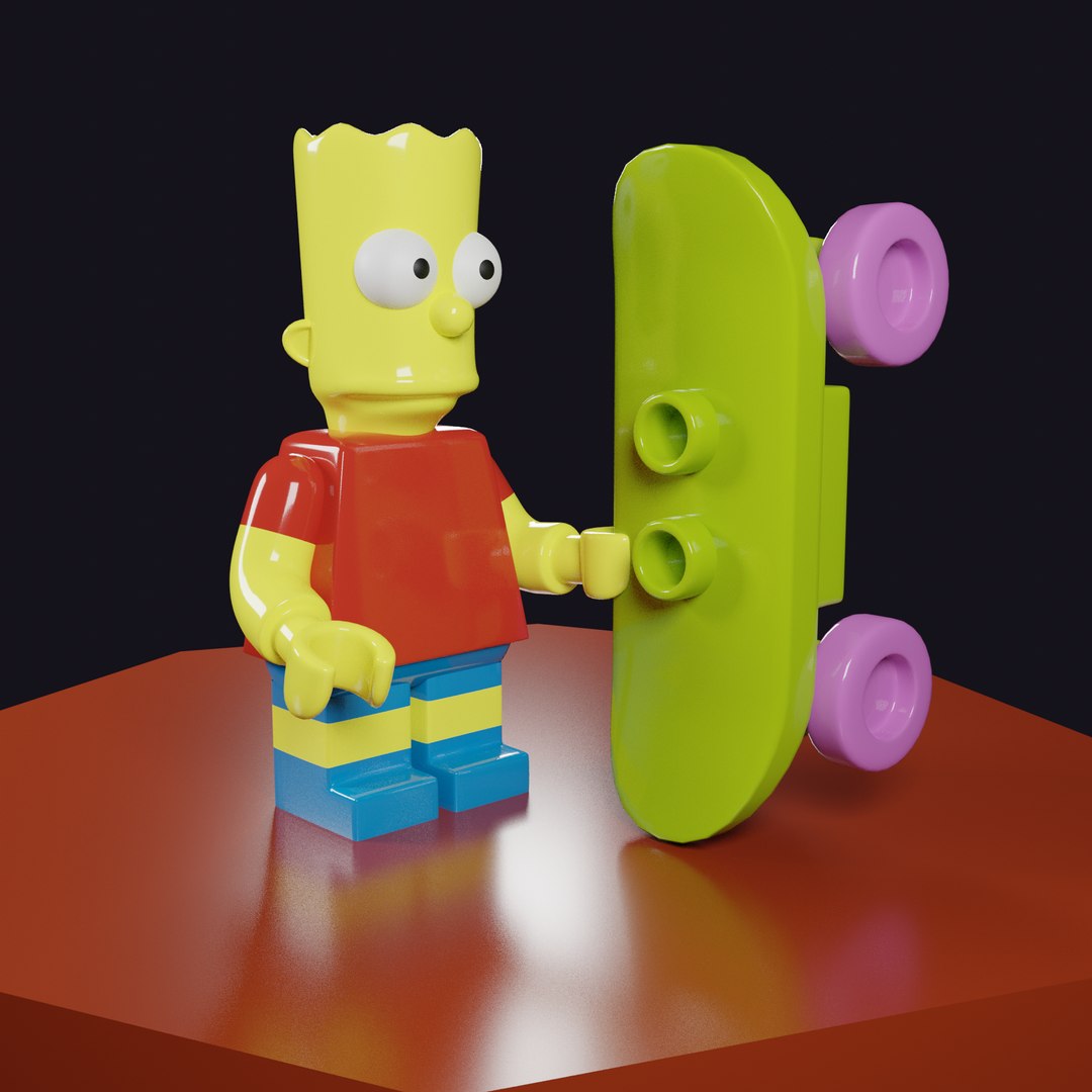 Lego Bart Simpson 3D - TurboSquid 2186539