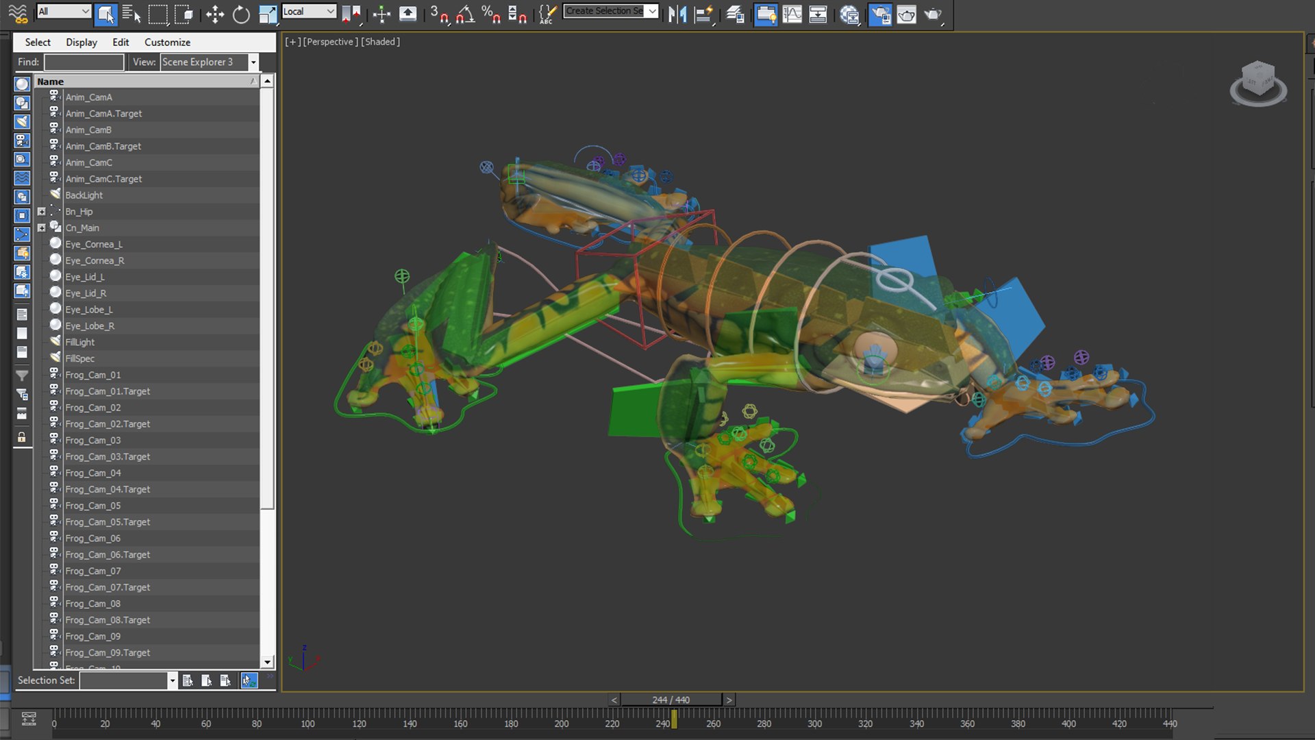 3D Splendid Leaf Frog Animated Model - TurboSquid 2148202