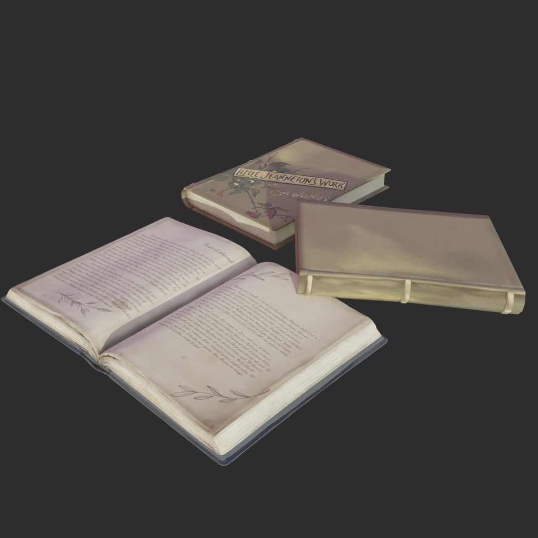 3D Set of stylized books - TurboSquid 2135008
