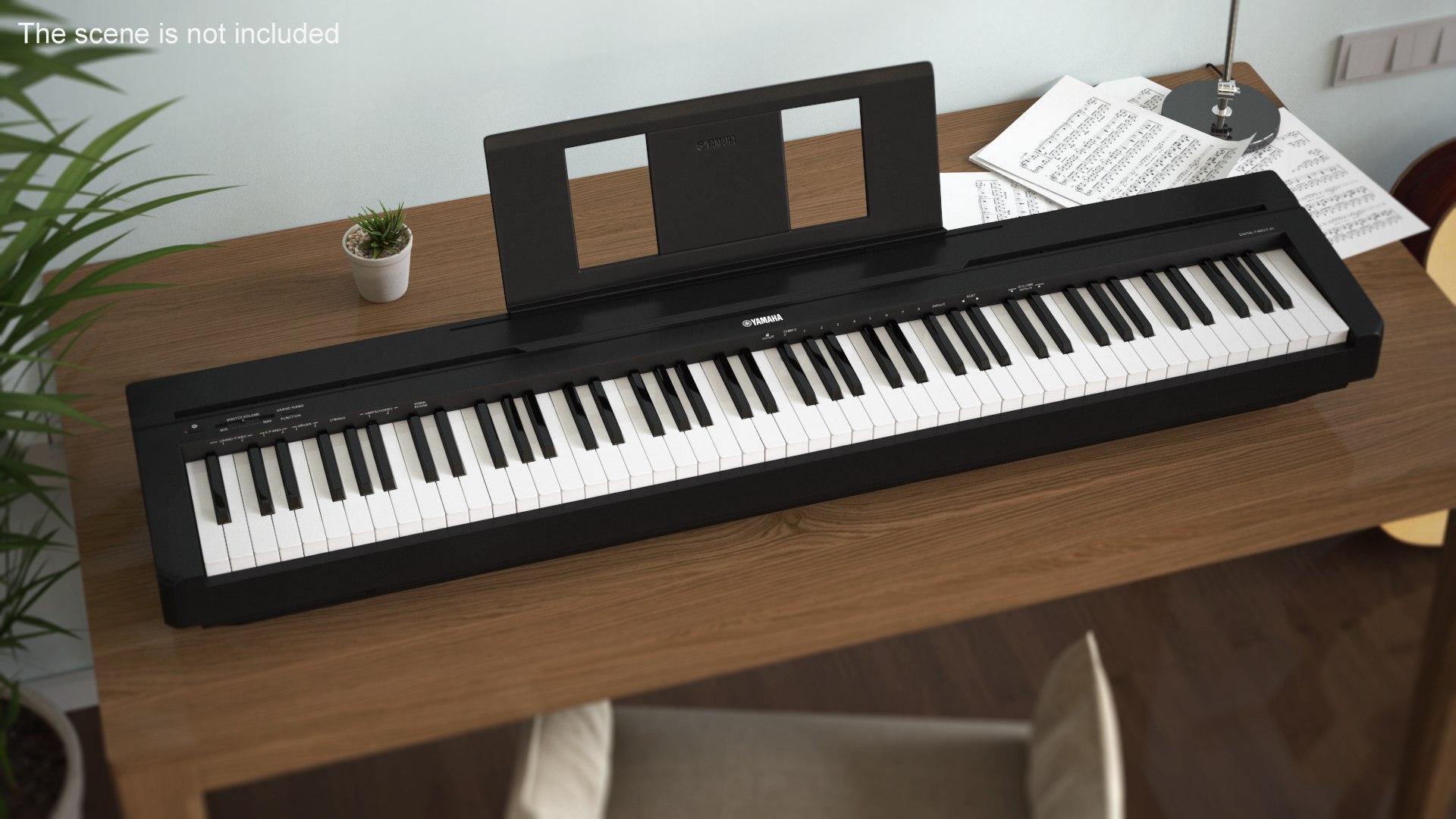 3D Digital Piano Yamaha P45 Model - TurboSquid 2007298