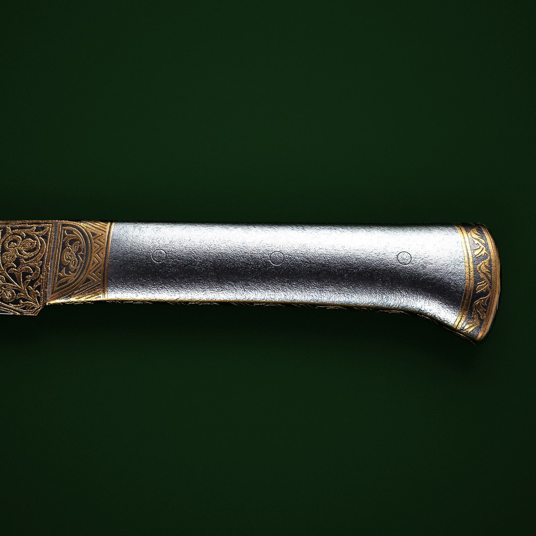 3d Persian Kard Dagger Model