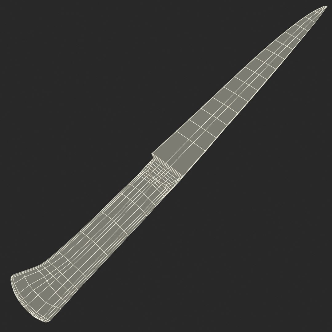3d Persian Kard Dagger Model