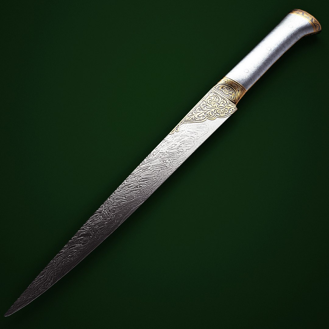 3d Persian Kard Dagger Model