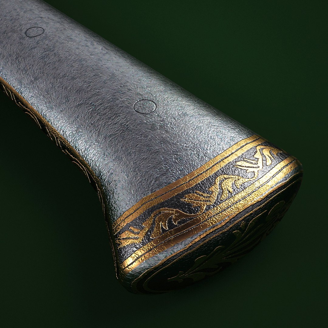 3d Persian Kard Dagger Model