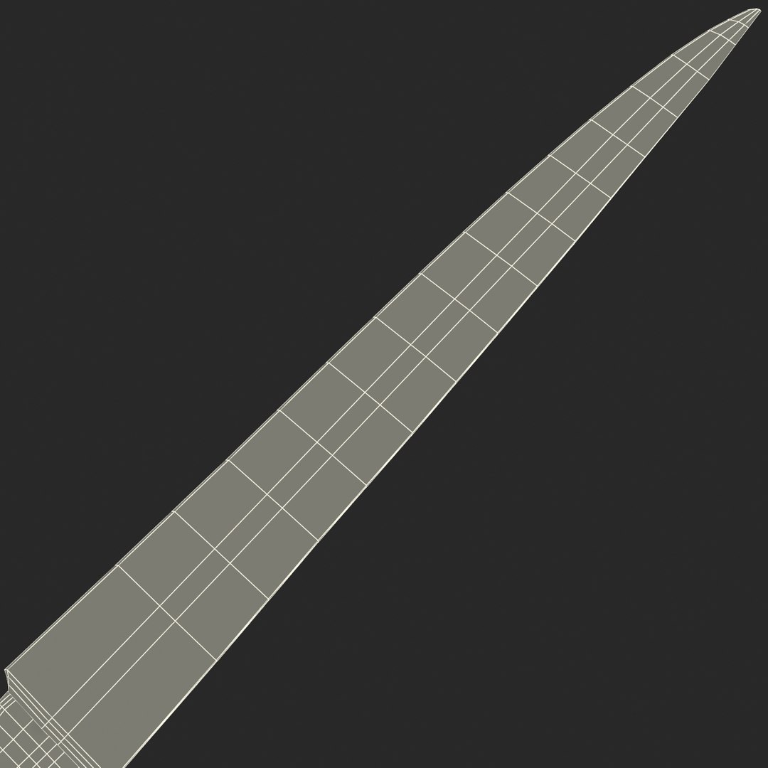 3d Persian Kard Dagger Model