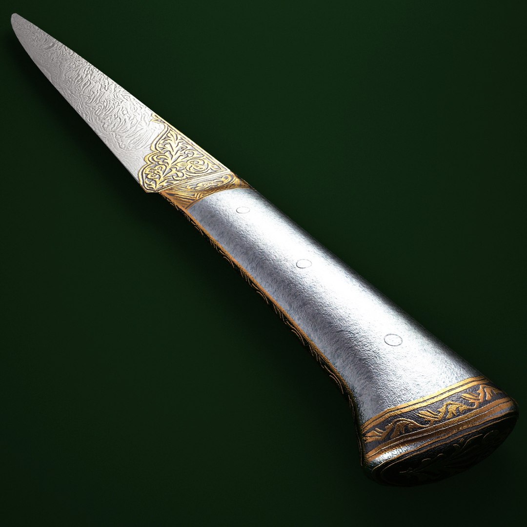3d Persian Kard Dagger Model