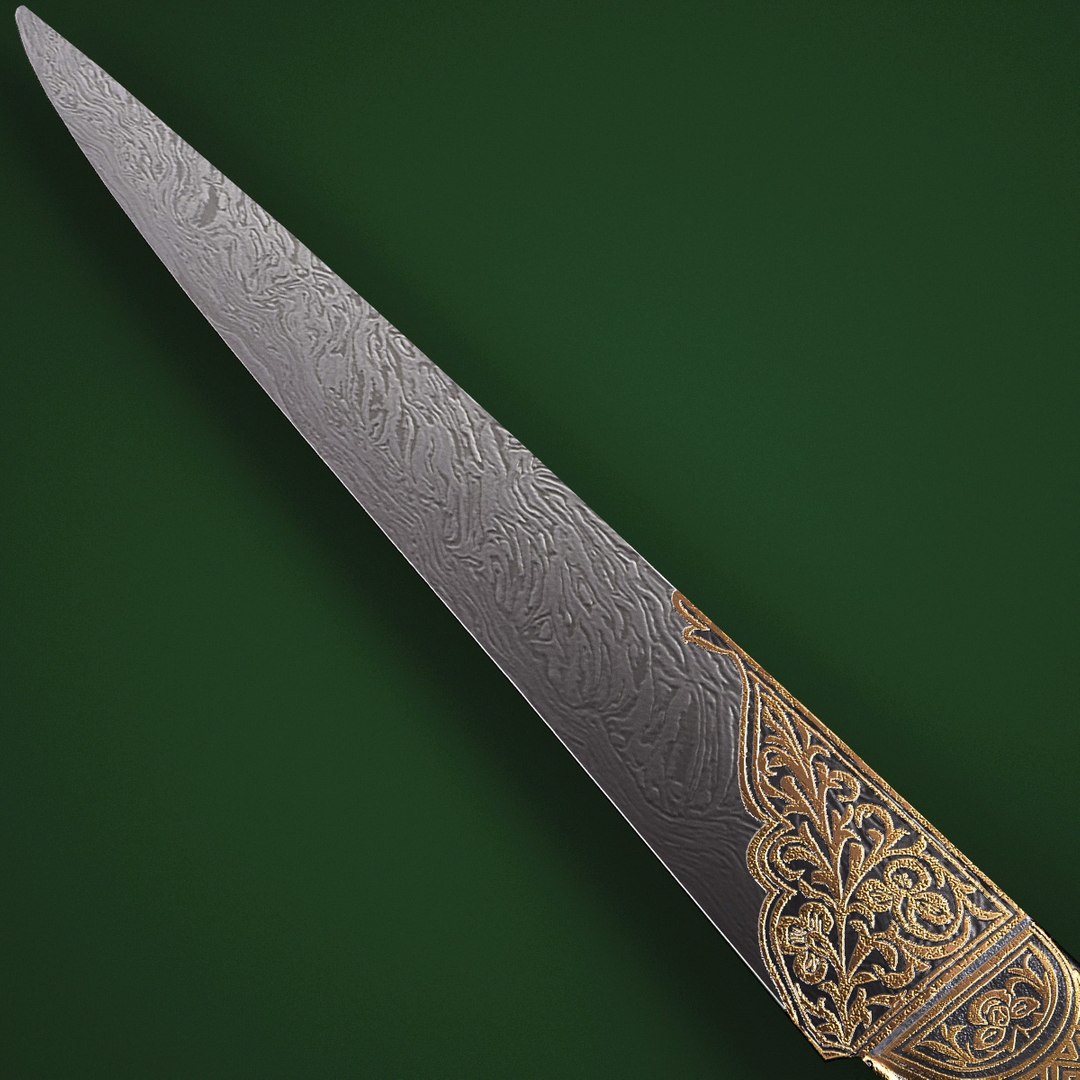 3d Persian Kard Dagger Model