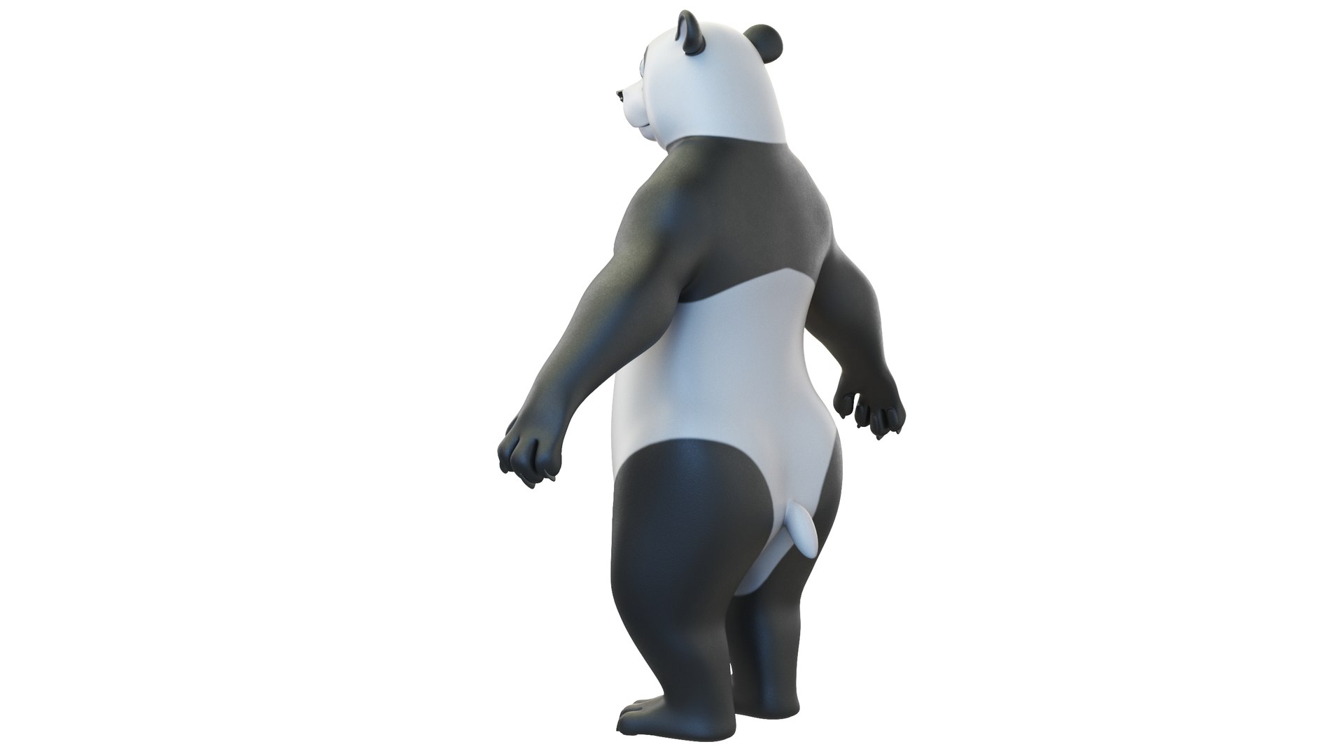 3D Cartoon Panda Character Model - TurboSquid 2107145