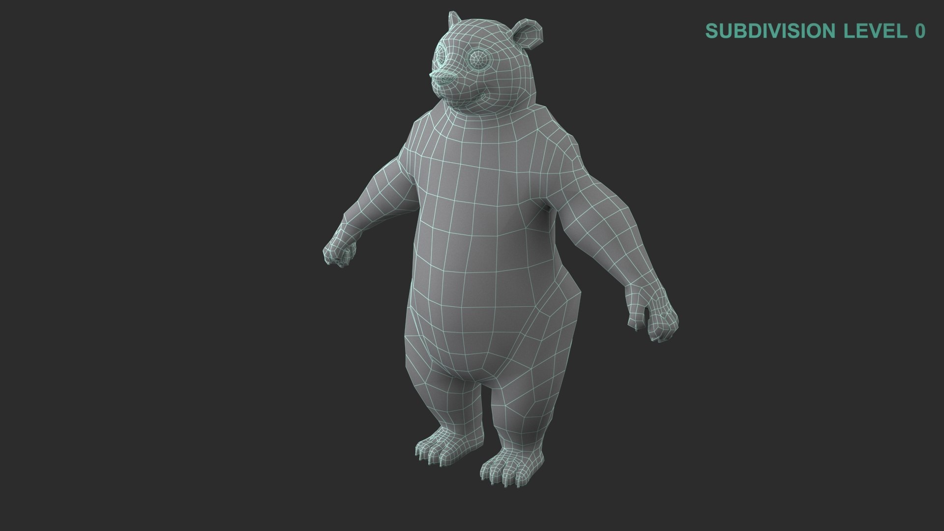 3D Cartoon Panda Character Model - TurboSquid 2107145