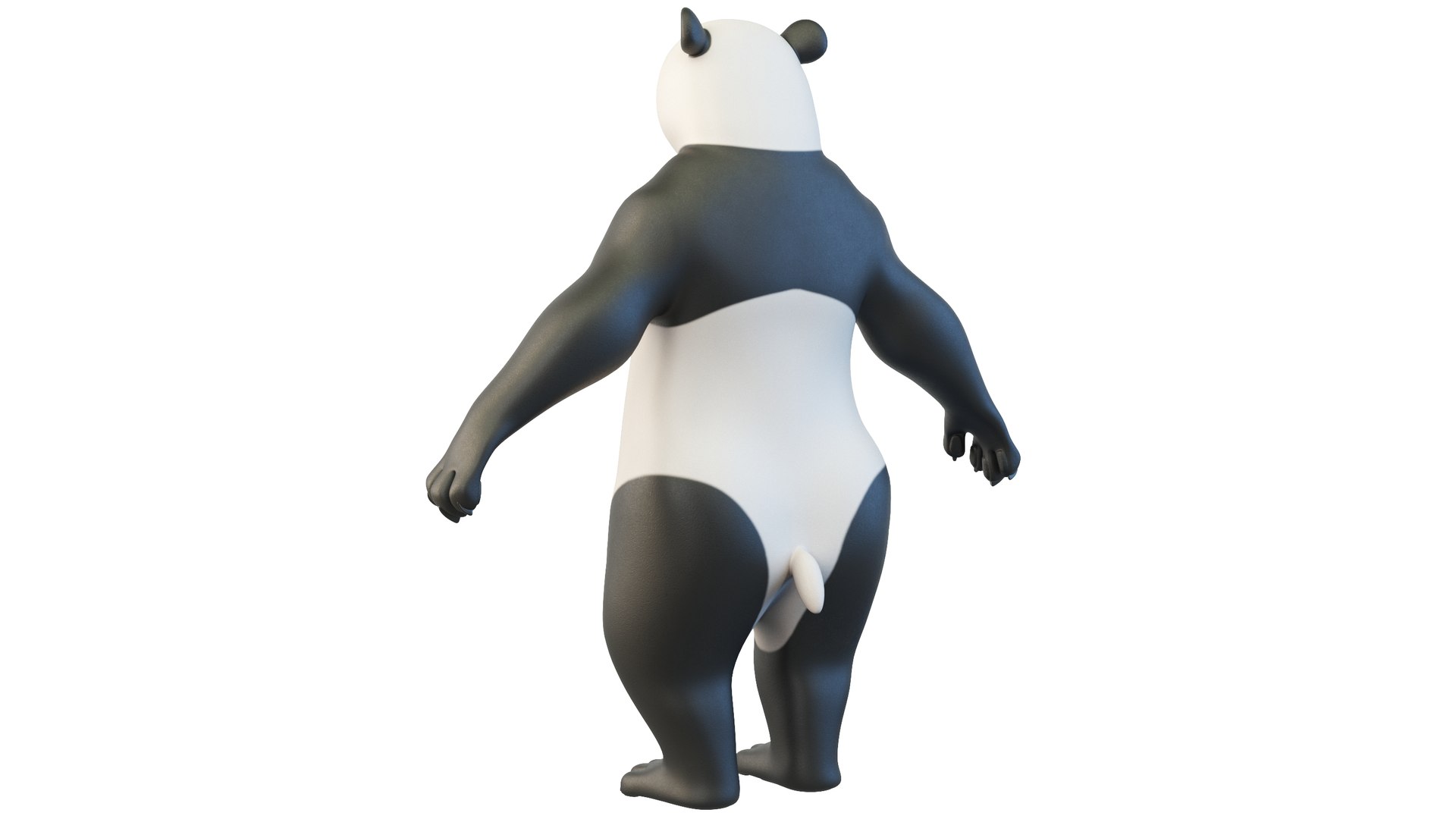3D Cartoon Panda Character Model - TurboSquid 2107145
