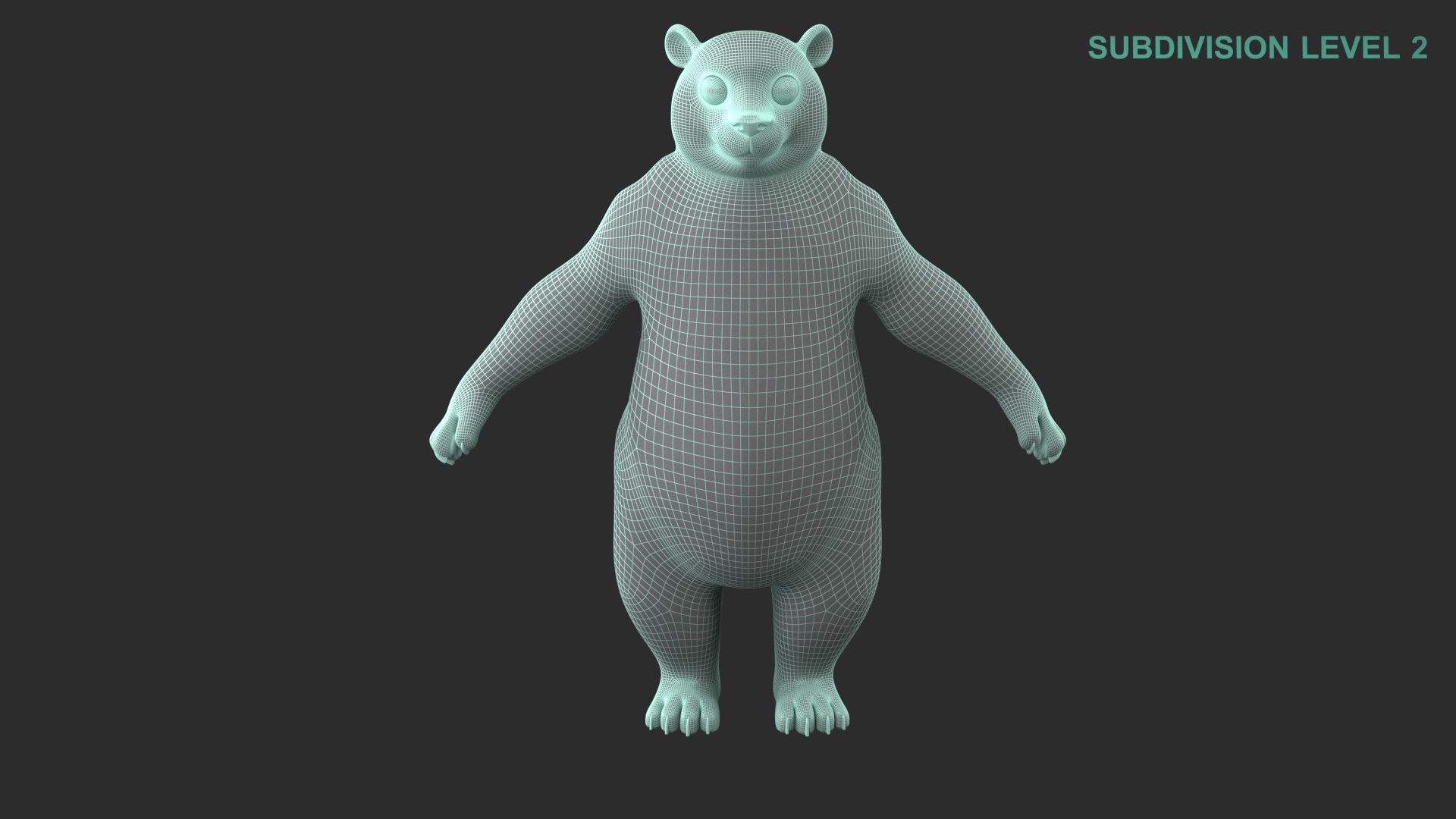 3D Cartoon Panda Character Model - TurboSquid 2107145