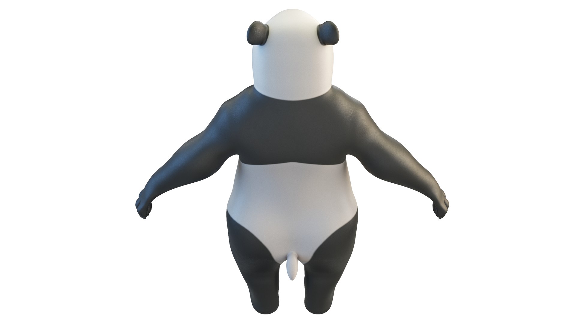 3D Cartoon Panda Character Model - TurboSquid 2107145