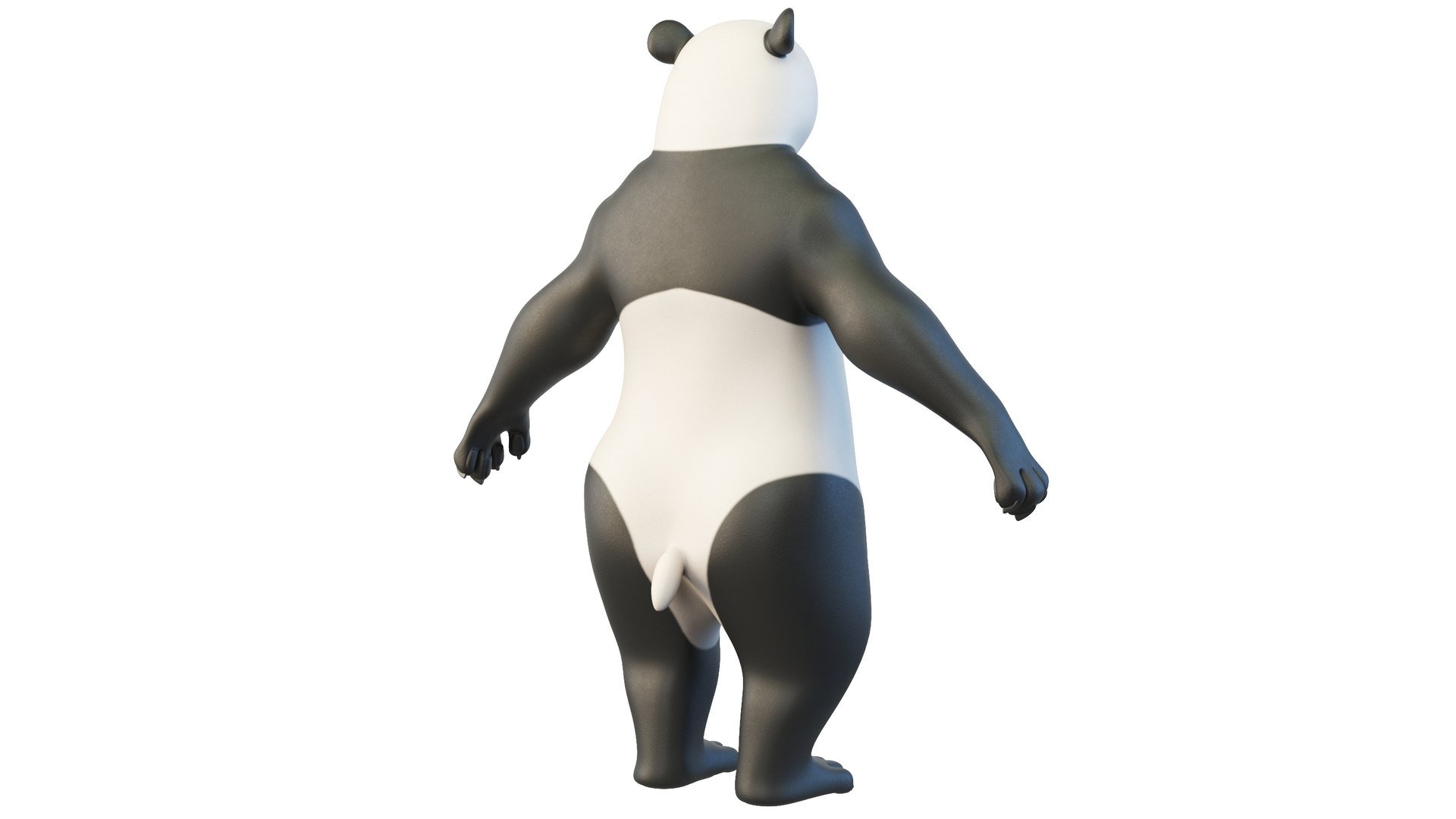 3D Cartoon Panda Character Model - TurboSquid 2107145