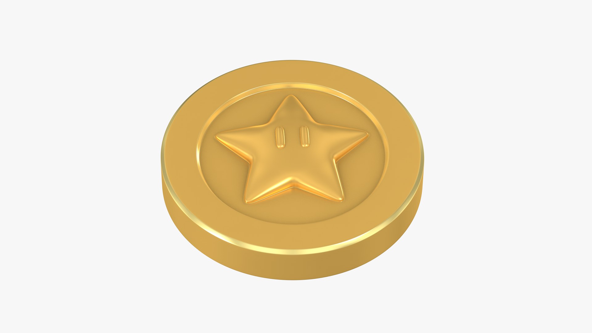 3D Model Special Gold Coin Star - TurboSquid 1508740