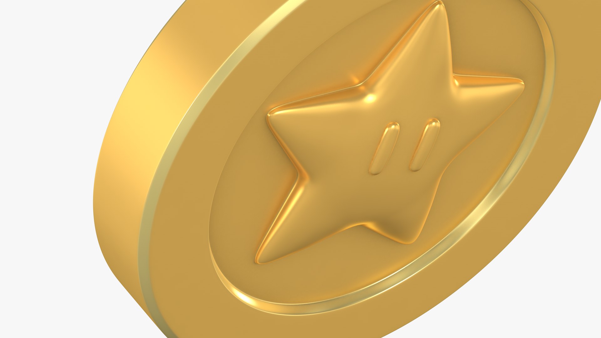 3D Model Special Gold Coin Star - TurboSquid 1508740