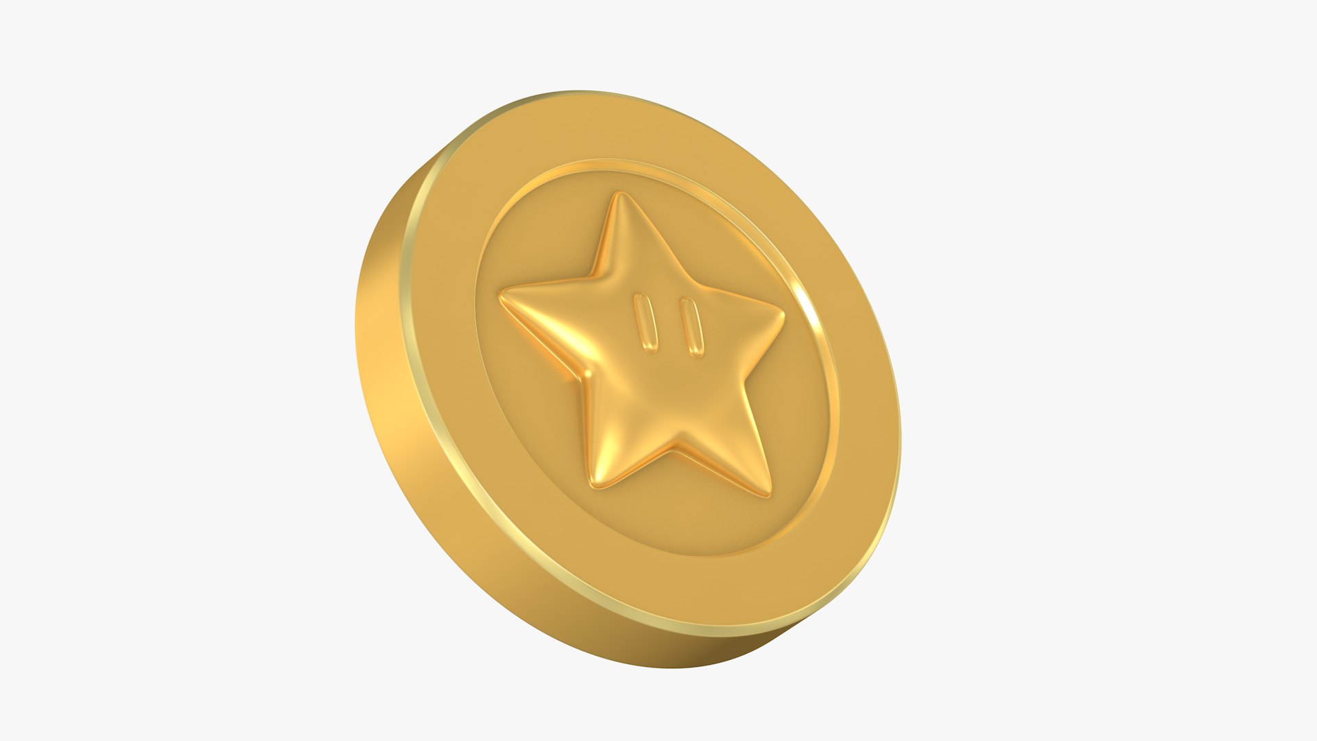 3D Model Special Gold Coin Star - TurboSquid 1508740