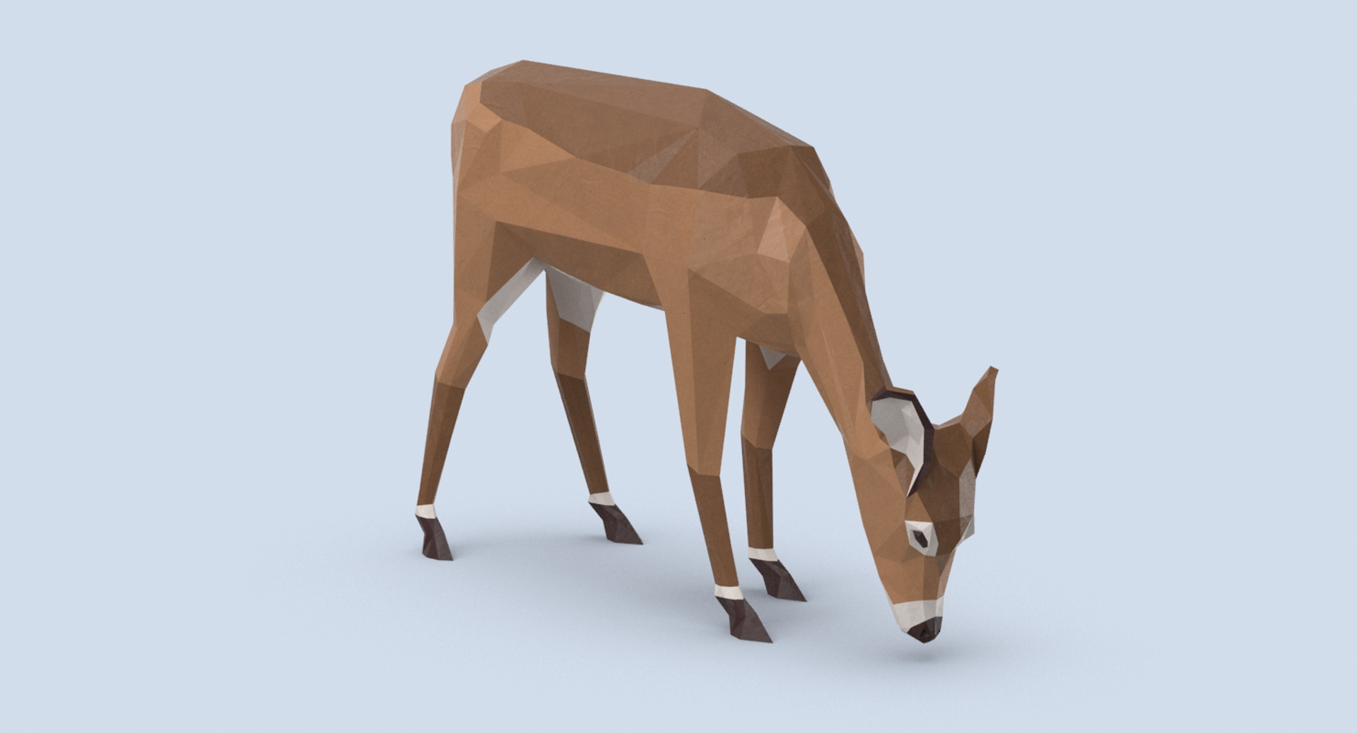 Doe---eating 3D - TurboSquid 1185573
