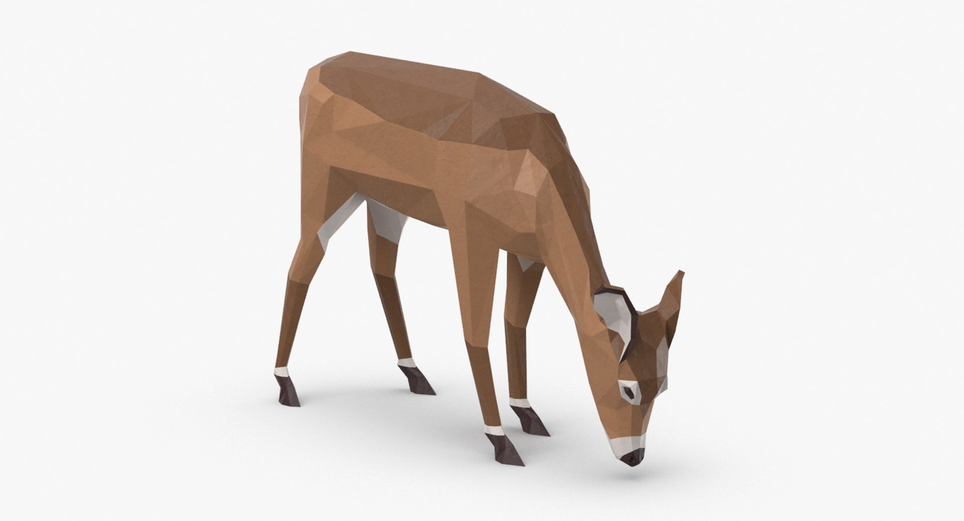 Doe---eating 3D - TurboSquid 1185573