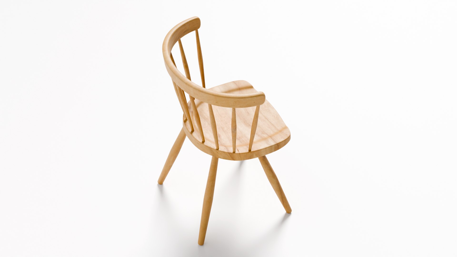 Nakashima Straight Back Chair 3D Model - TurboSquid 2330104