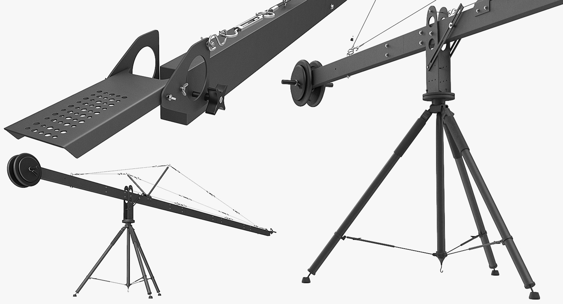 3D Camera Crane Rigged - TurboSquid 1265995