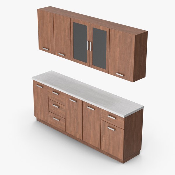 3D Kitchen Cabinet - TurboSquid 1859123