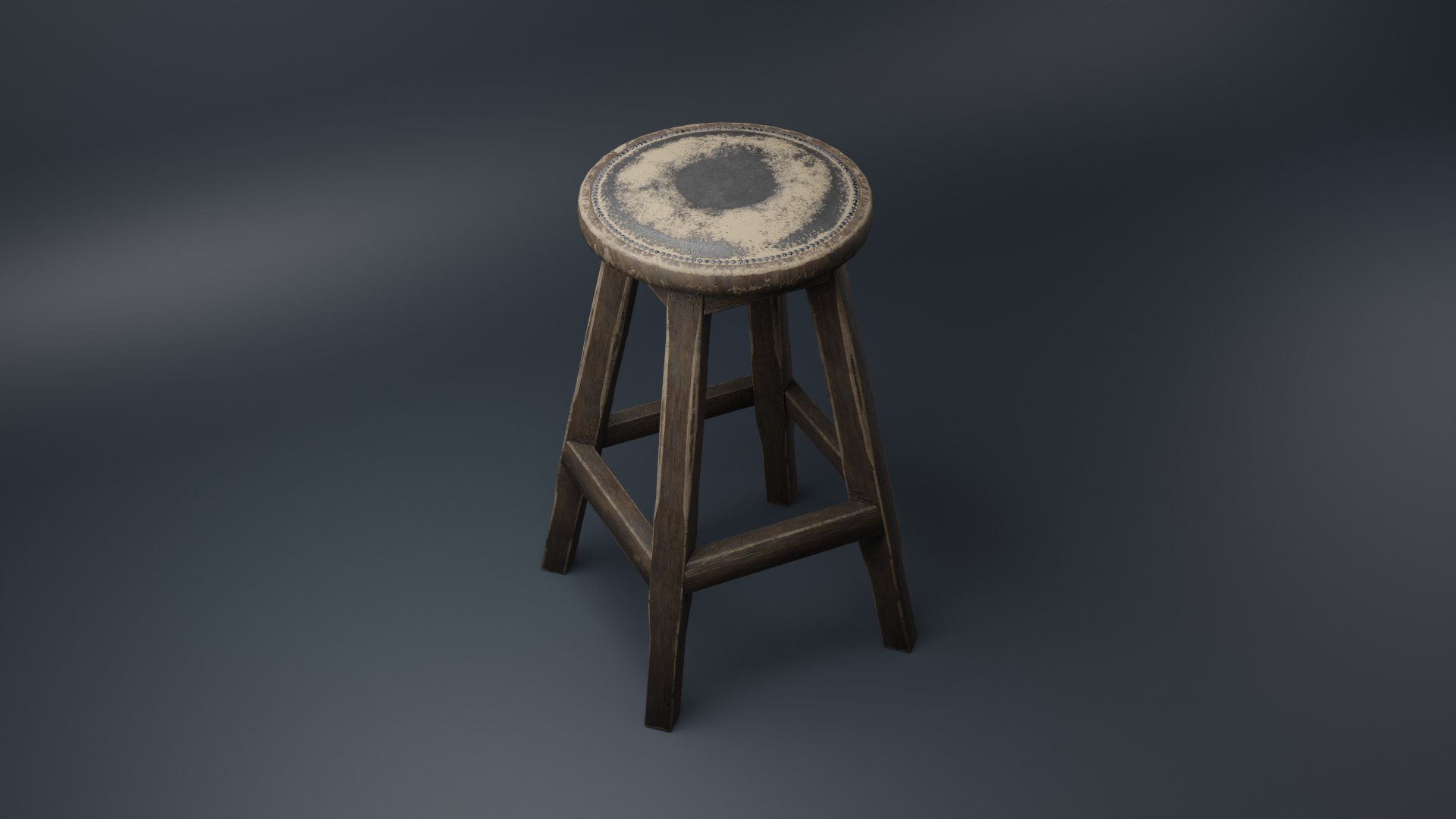 3D Classic Bar Stool - TurboSquid 1959206
