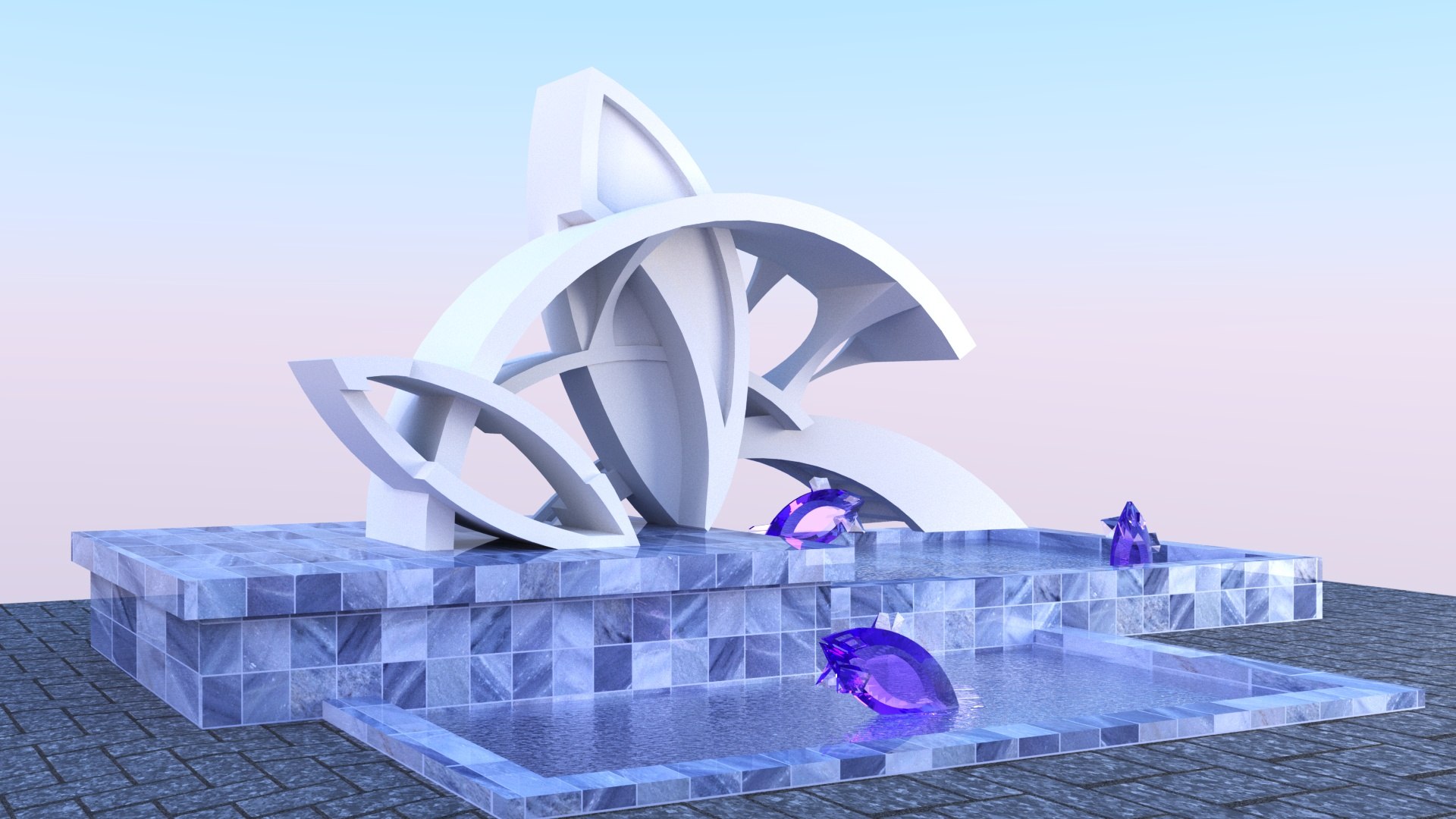DECORATIVE FOUNTAIN 3D - TurboSquid 2260712