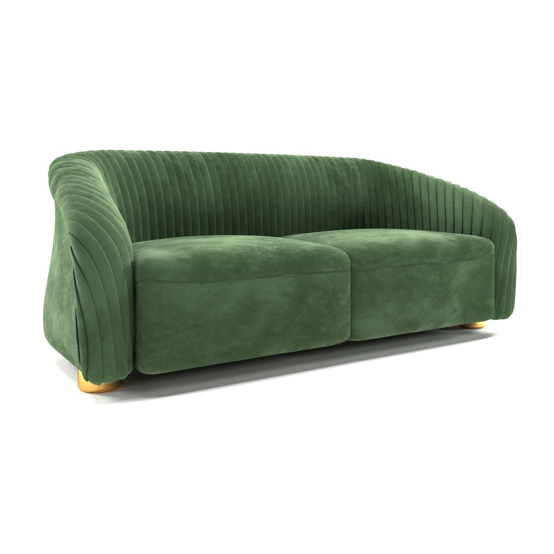 3D luxury sofa velvet - TurboSquid 2109417