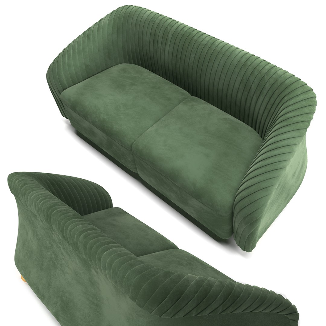 3D luxury sofa velvet - TurboSquid 2109417
