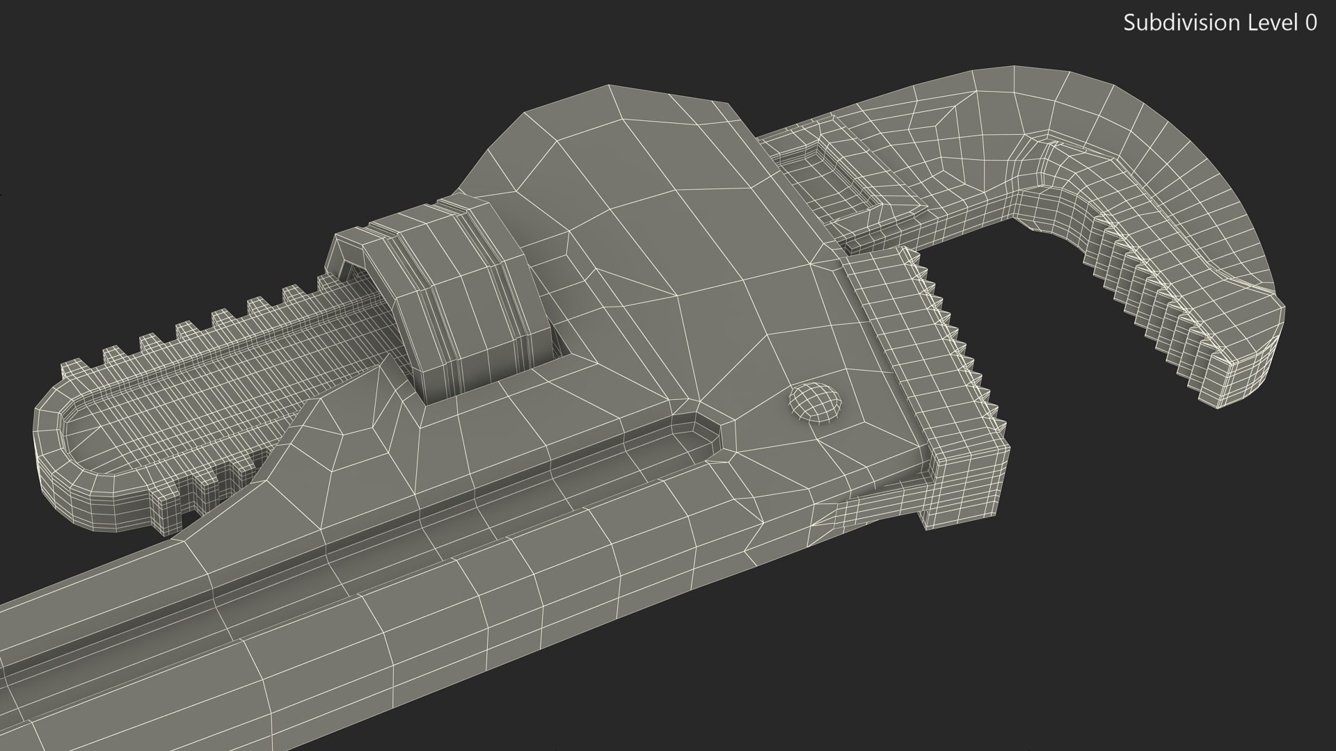 3D Straight Pipe Wrench Model - TurboSquid 2117270