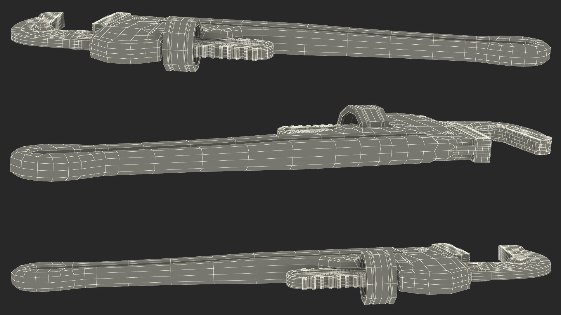 3D Straight Pipe Wrench Model - TurboSquid 2117270