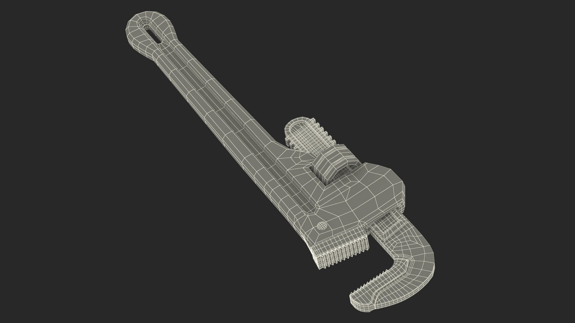 3D Straight Pipe Wrench Model - TurboSquid 2117270