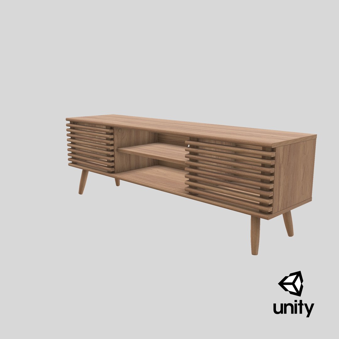 3D Wooden Sideboard V4 - TurboSquid 2004327