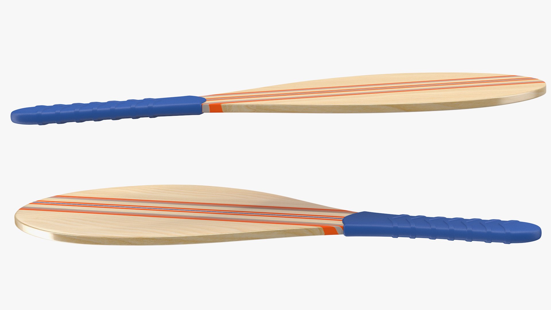 Wooden Frescobol Rackets 3D - TurboSquid 1505926