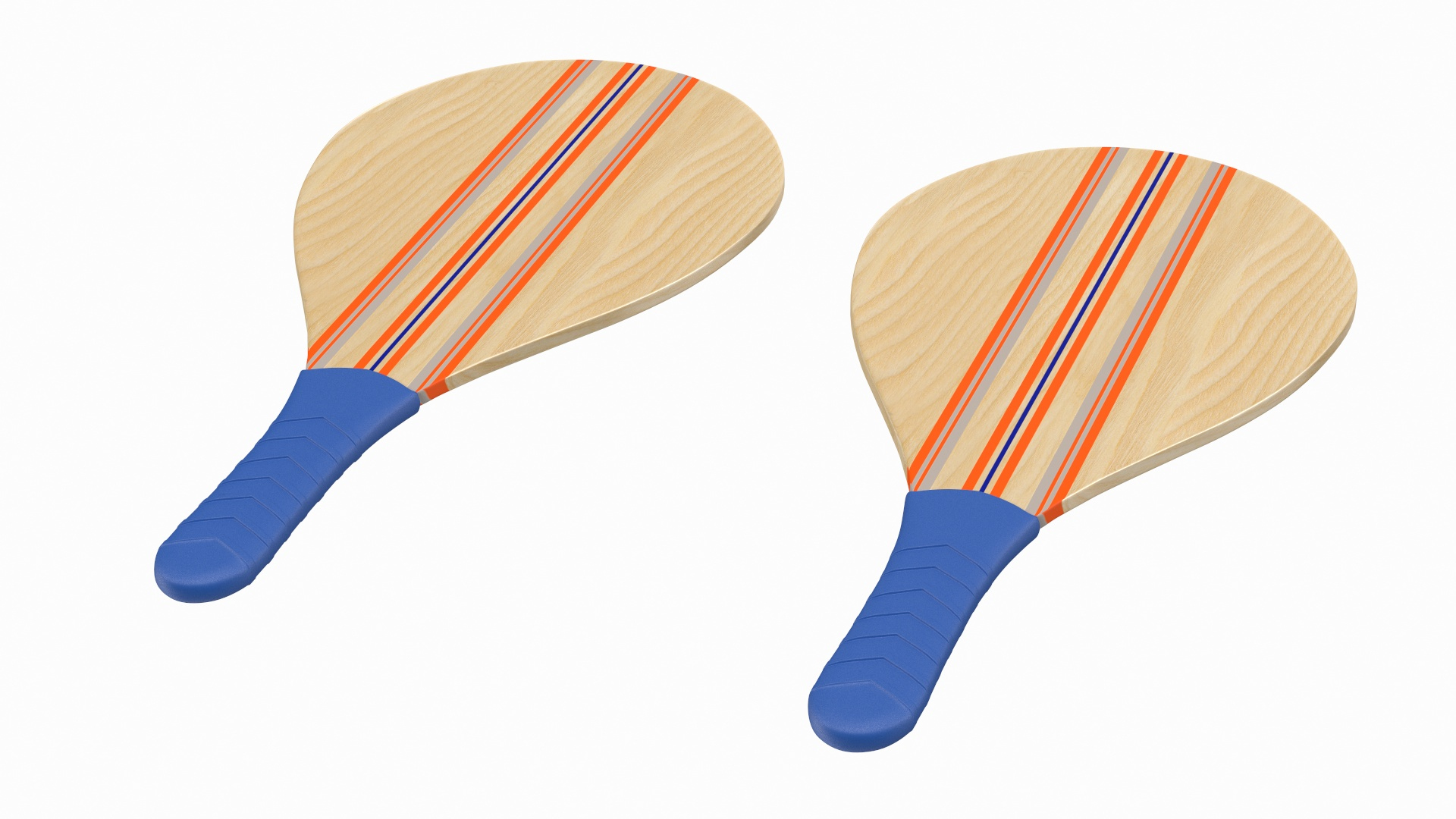 Wooden Frescobol Rackets 3D - TurboSquid 1505926
