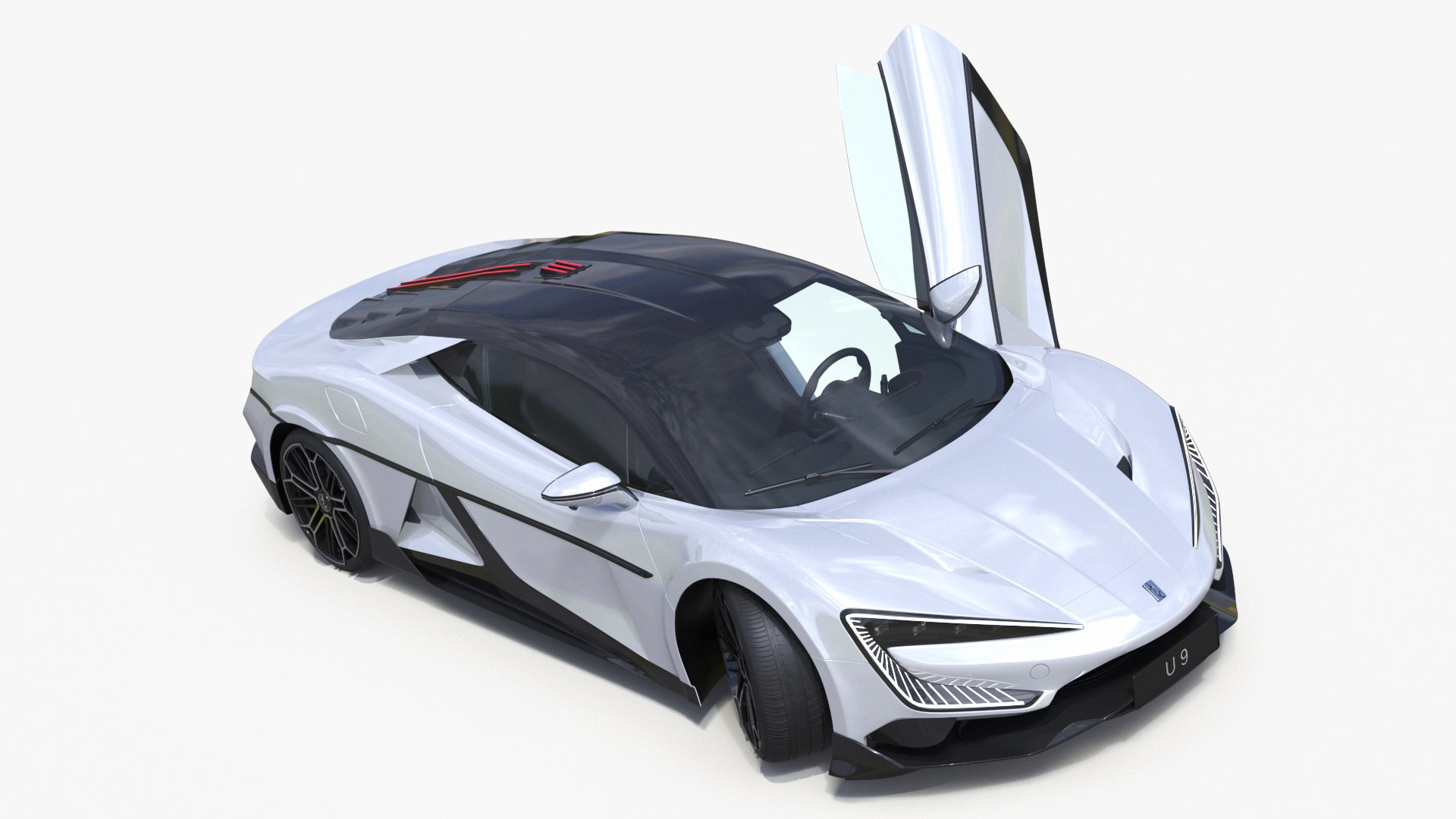 3D BYD Yangwang U9 Silver Supercar Rigged For Maya Model - TurboSquid ...