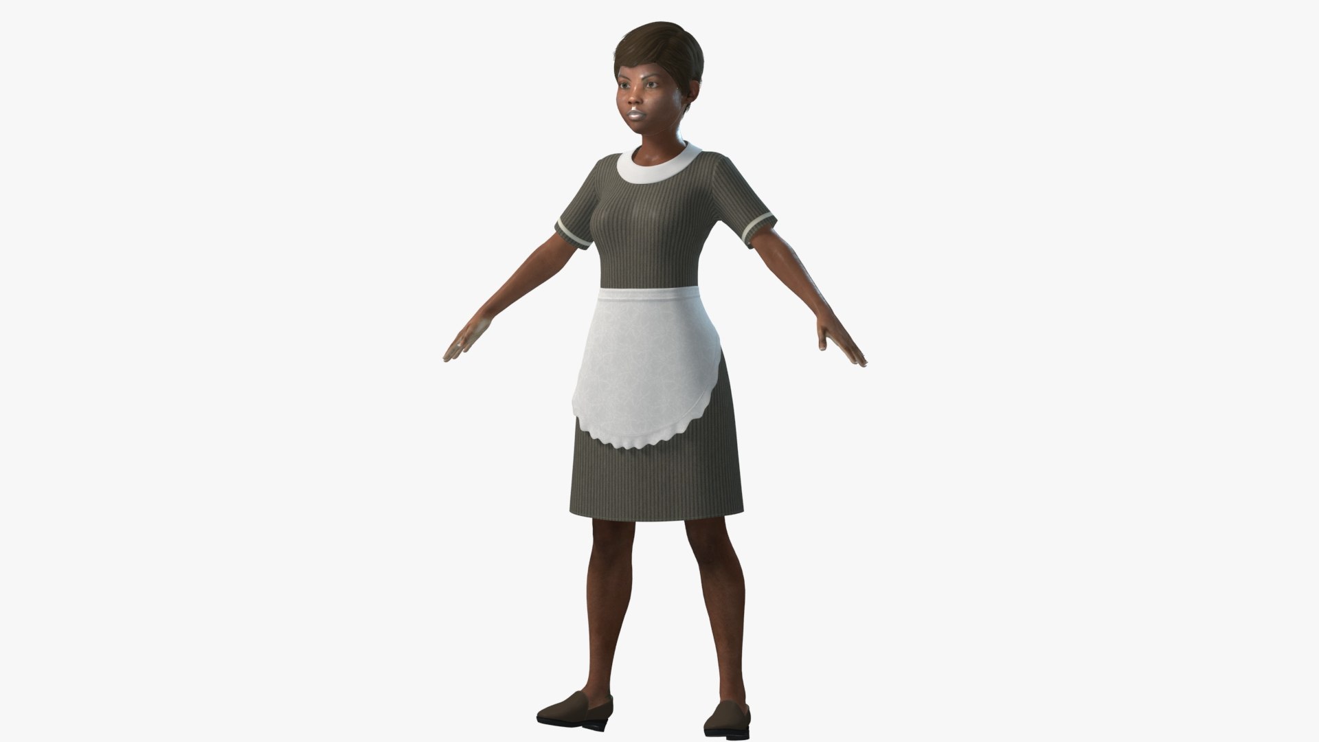 Restaurant Waiter 3D Model - TurboSquid 1711253