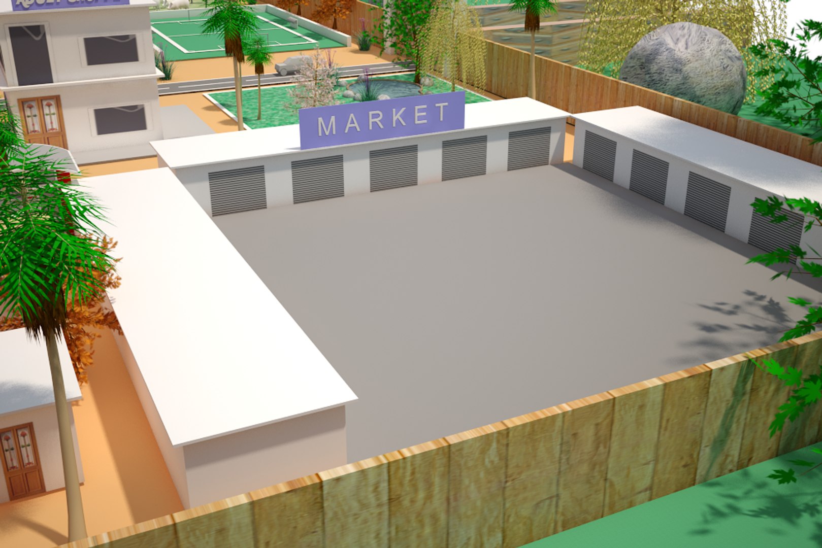 Imaginary Town 3D Model - TurboSquid 1579850