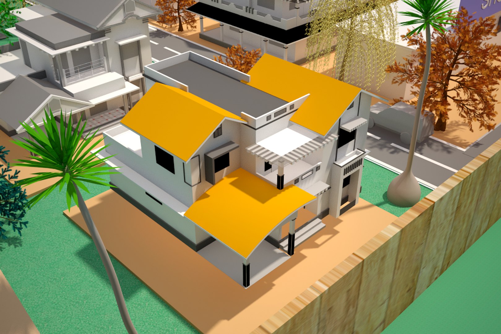 Imaginary Town 3D Model - TurboSquid 1579850