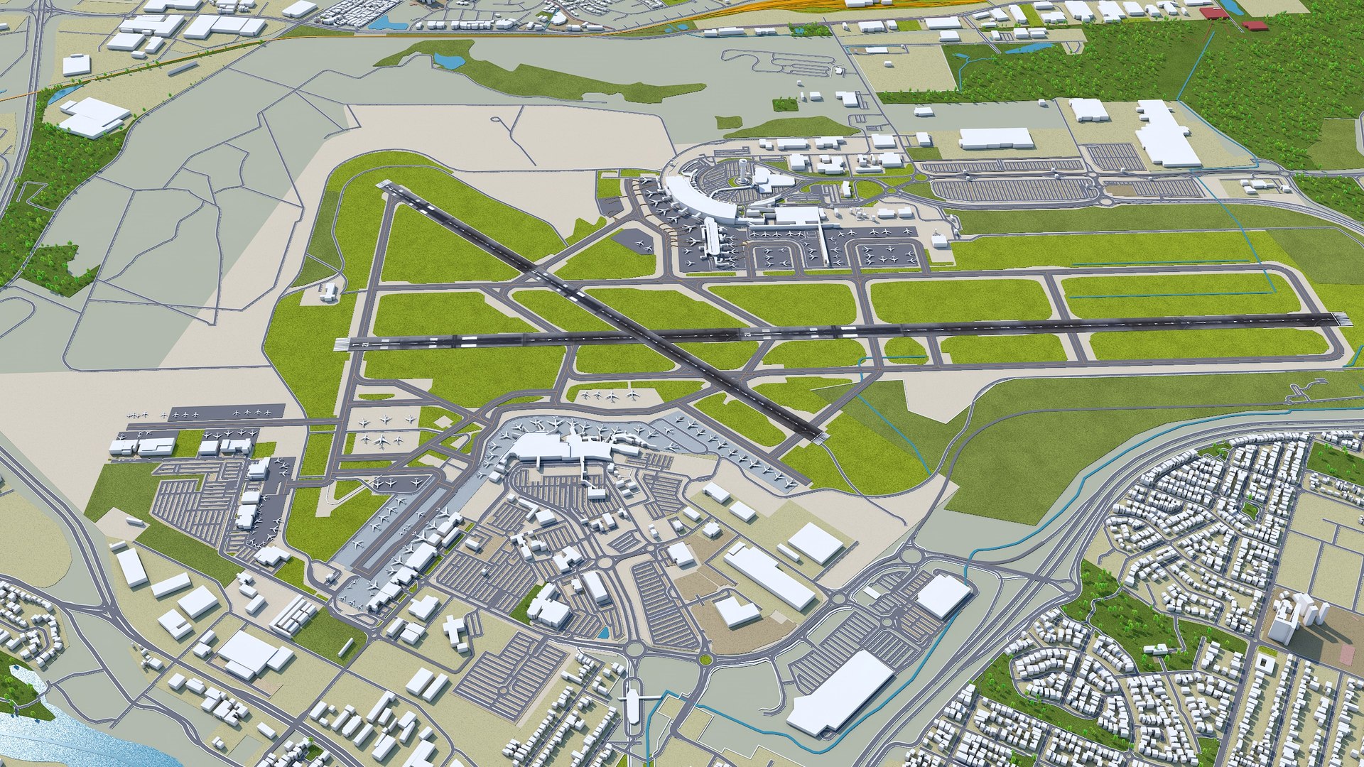 3D Perth Airport - TurboSquid 2005522